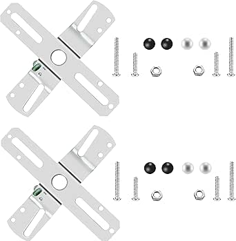 ECUDIS 4" Cross-Shaped Universal Light Fixture Crossbar, Lighting ...
