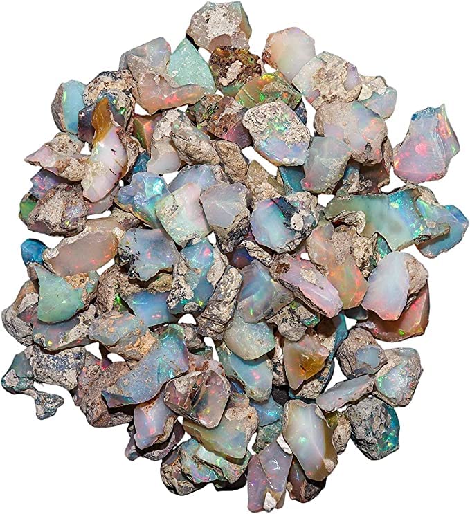 Amazon.com: Natural Ethiopian Opal Rough Lot Top A+ Quality For Making ...