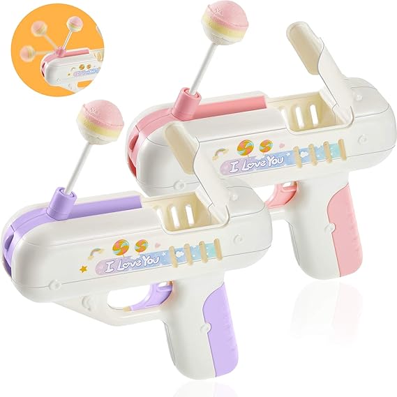 Amazon.com: 2 Pieces Lollipop Gun Toy Sugar Gun Sweet Toy Lollipop Storage Toy Candy Gun Boys ...