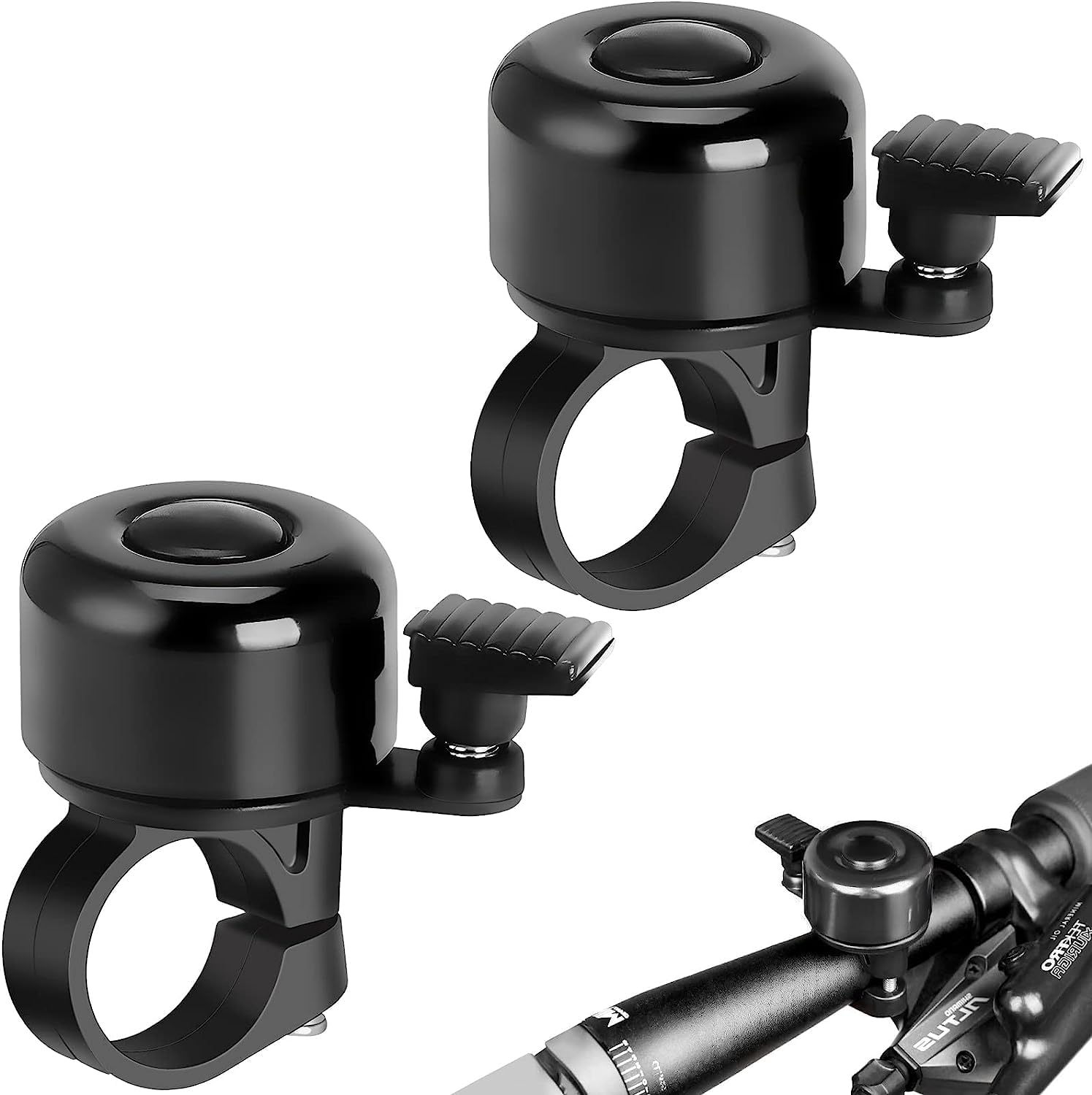 LYSAIMG 2 Pcs Bike Bell,Bell for Mountain Bike,Aluminum Alloy Bike Accessories Bicycle Bell,for ...