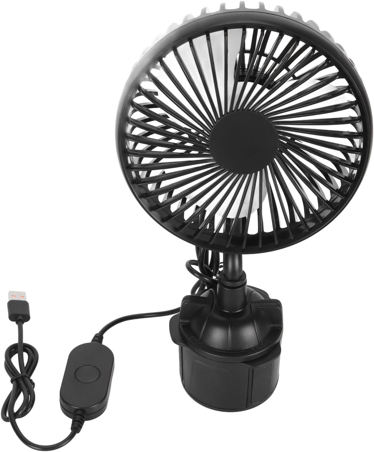 Amazon.com: Car Fan Bus Cup Holder USB Speeds Cool Air for Trucks Car ...