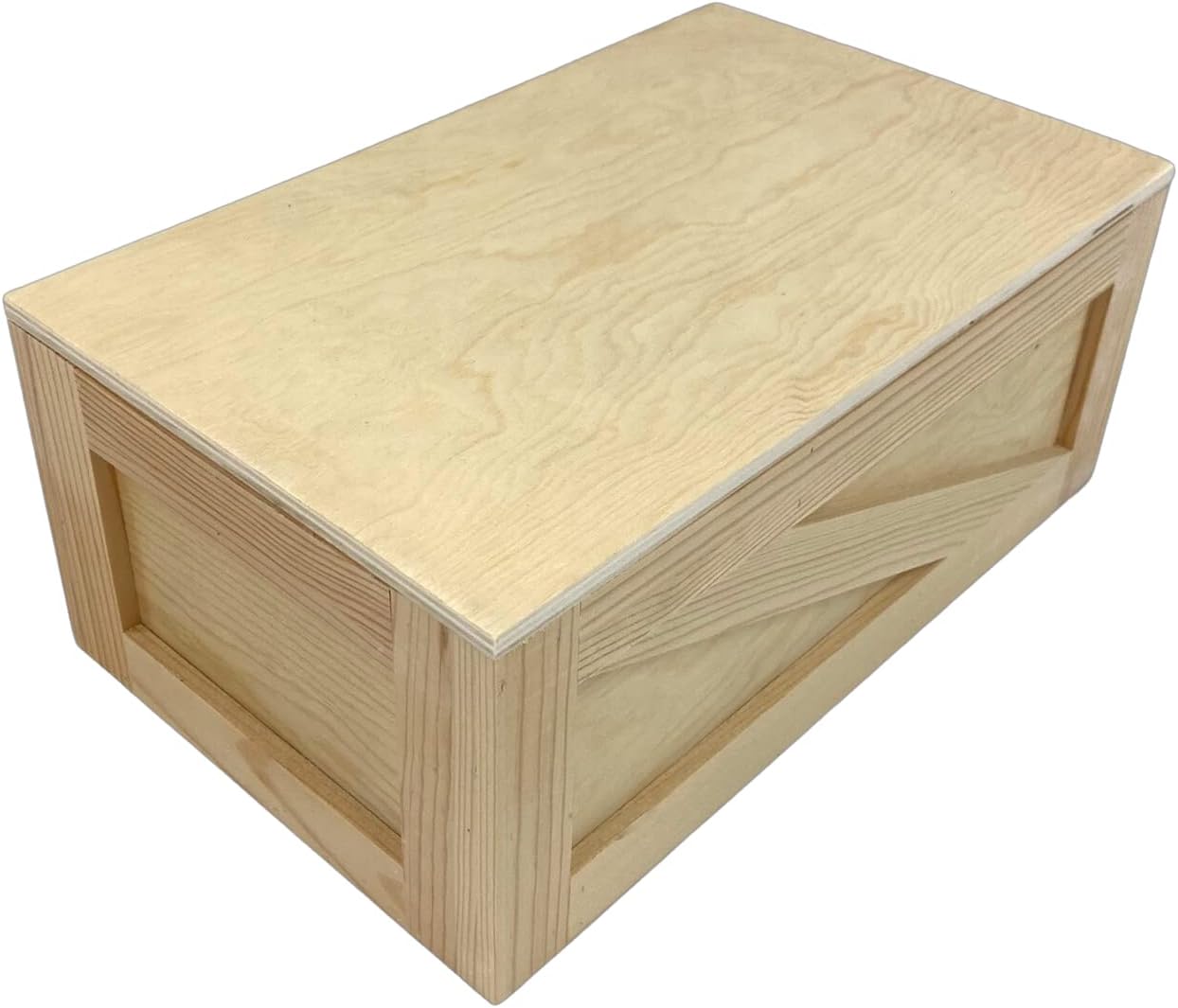 Amazon.com - Shadow Breeze Large Wooden Box with Drop Lid | Rustic ...