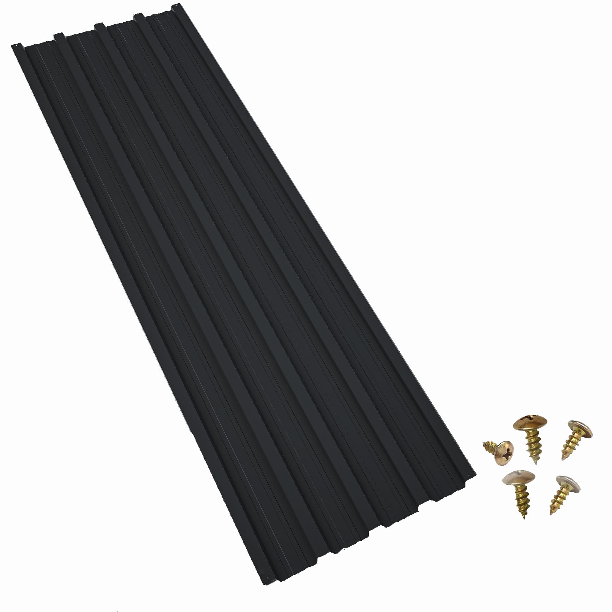 Galvanized Steel Roofing Panels, L73.2inch×W16.77 inch Metal Roof ...