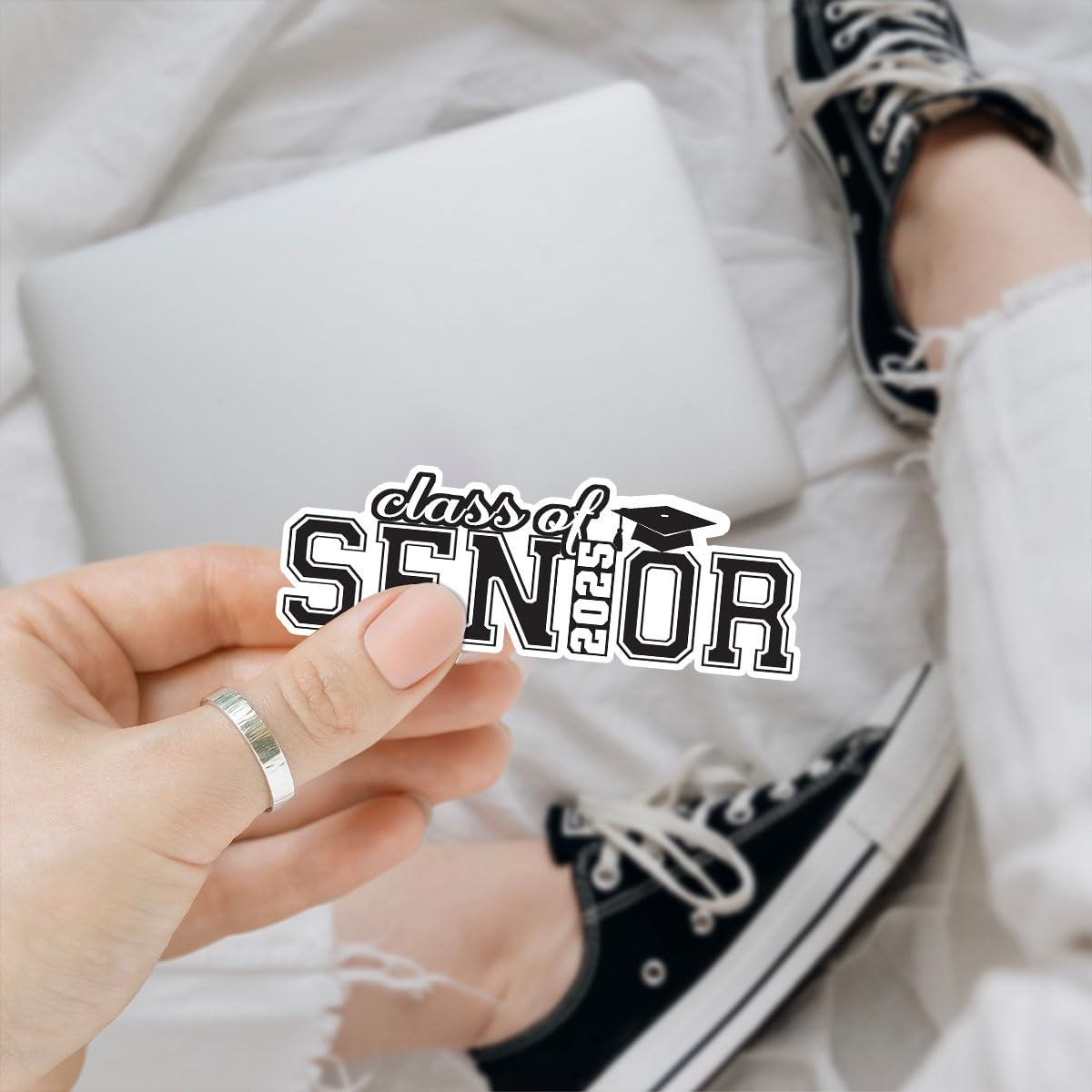 Stickers For High School Students 3PCS) Senior 2026 Pink Glitter ...