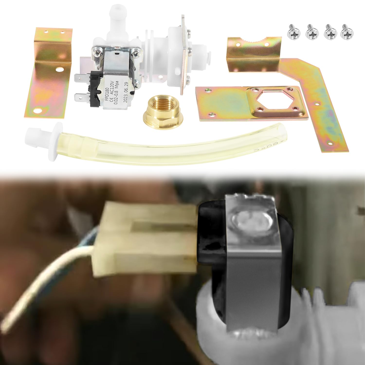 Amazon.com: Water Inlet Valve Assembly Fits for Manitowoc Ice Machine ...