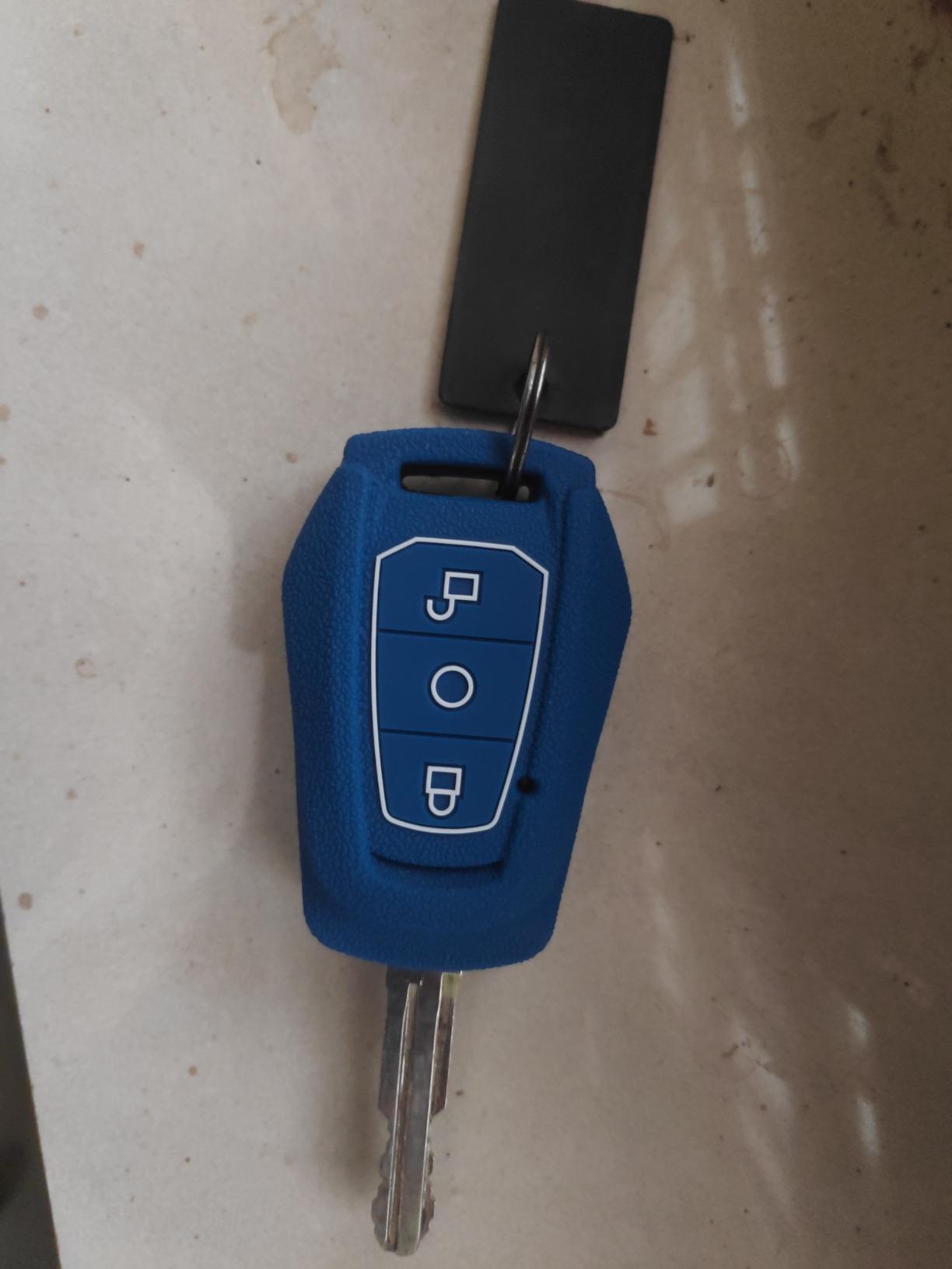 Keyzone Silicone Key Cover Fit for KUV100 Remote Key (Blue) (1 ...