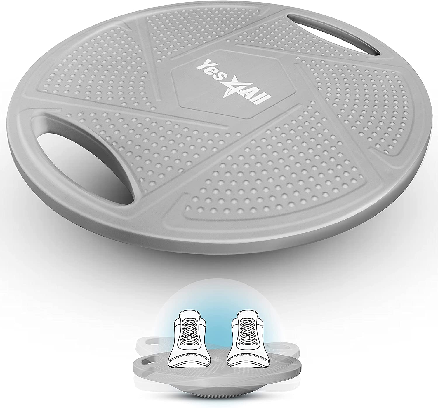 Buy Yes4All Plastic Wobble Balance Board-Round Balance Trainer Board ...