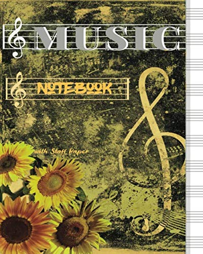 Amazon.com: Music NoTebOok with Staff Paper: 150 Pages, 10 Staves Sheet ...