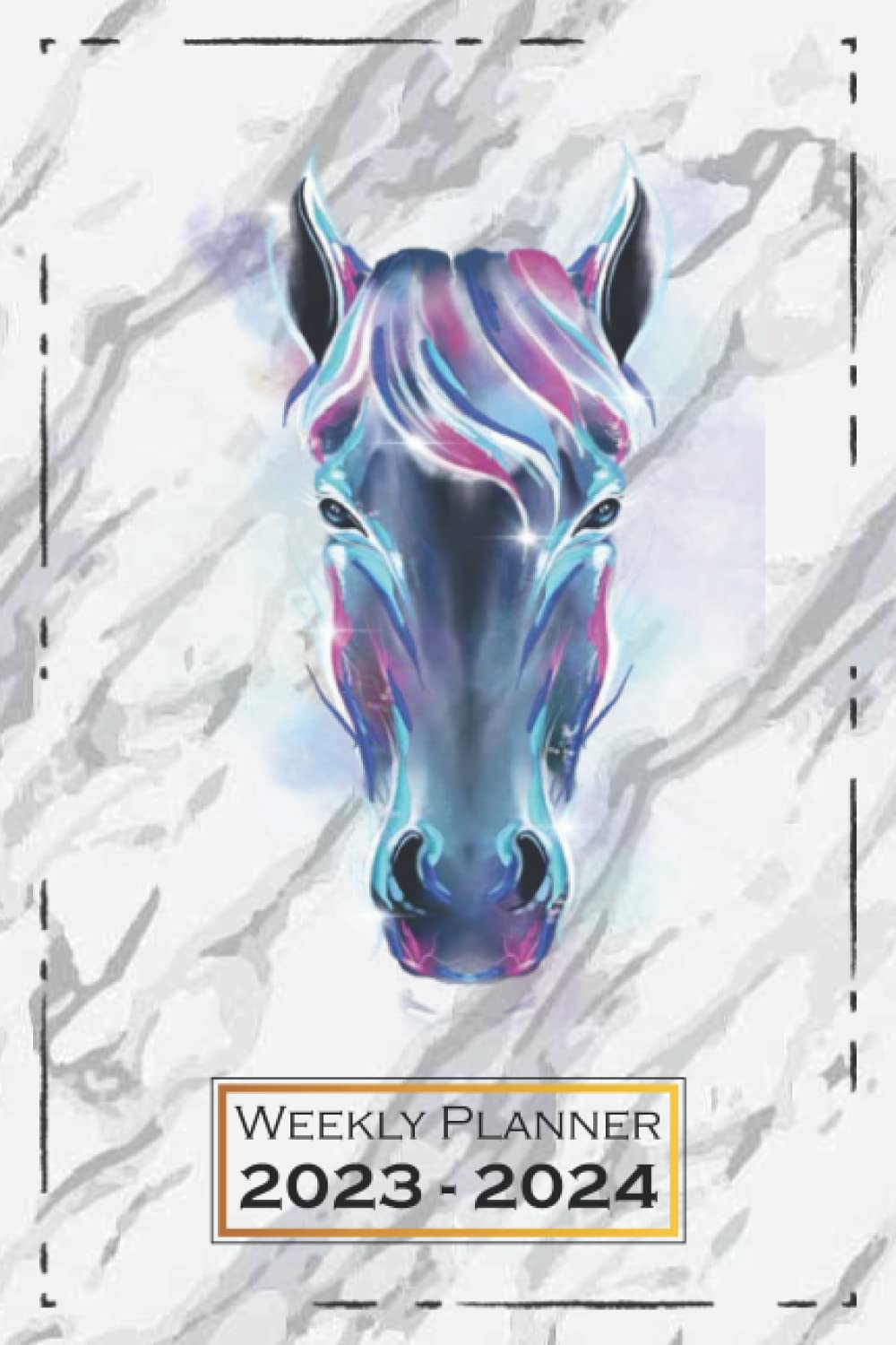 Weekly Planner 2023-2024: Horse, Motif | 6x9, Softcover | From Sunday ...