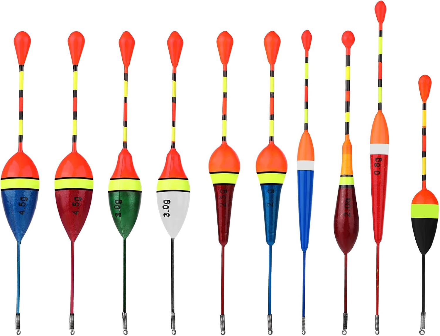 Amazon.com : salbsever Fishing Floats Fishing Bobbers, Oval Foam ...