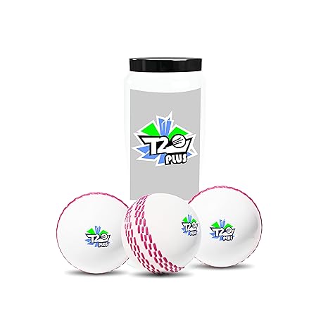 jaspo Synthetic T-20 Plus Practice Cricket Ball/Wind Balls (125-130 Gms ...
