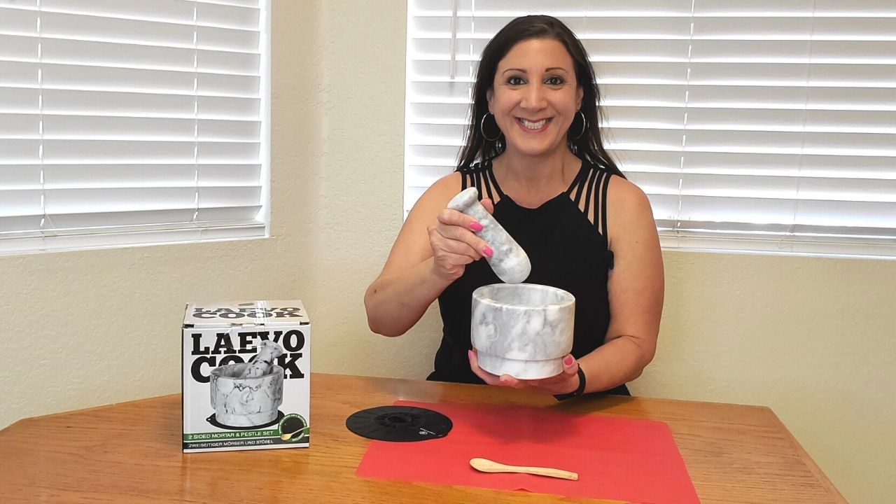 Watch How To Use A Mortar And Pestle For Herbs - Laevo Cook on Amazon Live