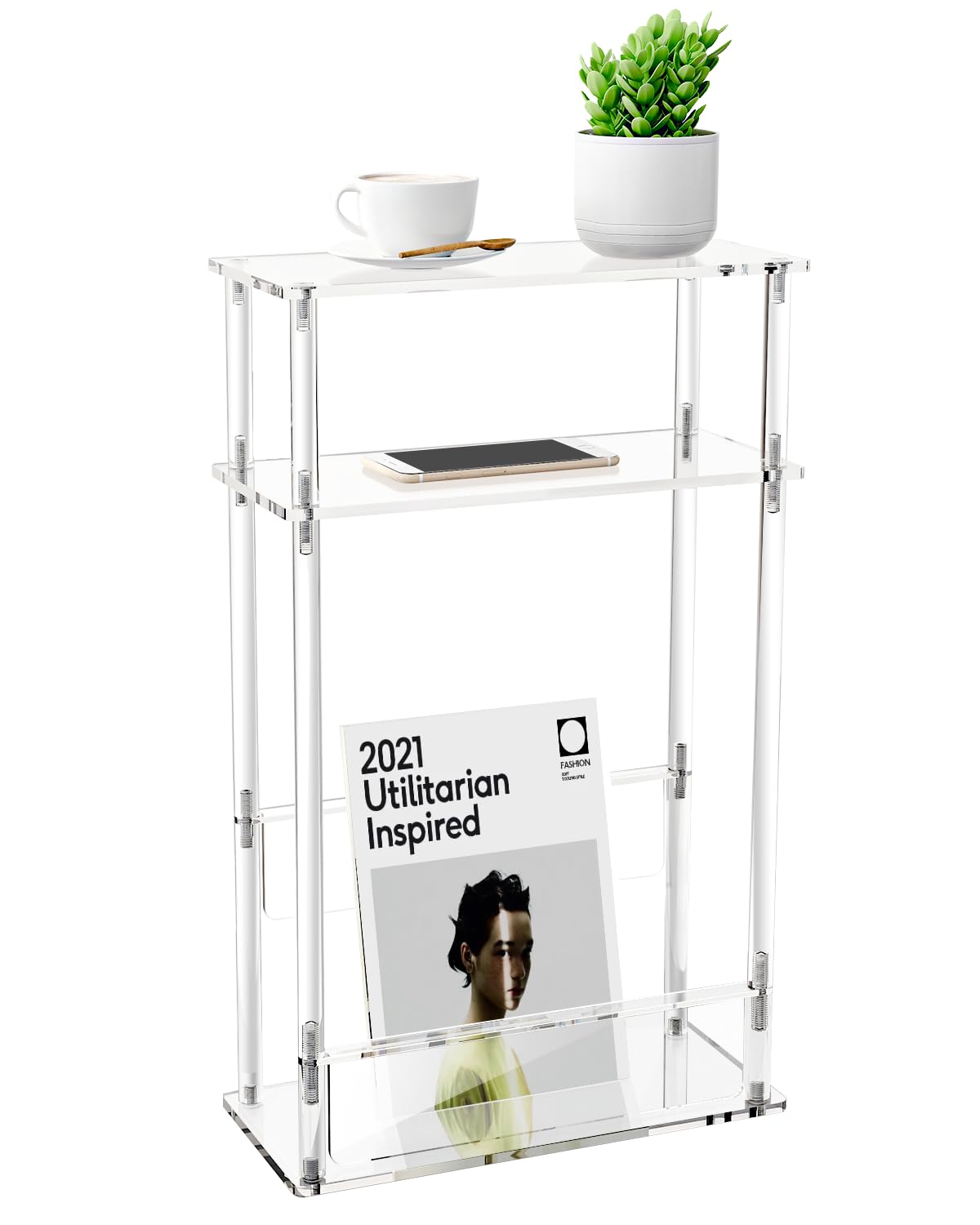 Snapklik.com : Acrylic Slim Side Table