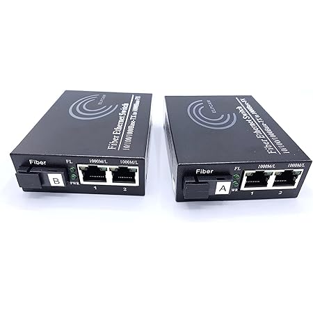 Gigabit Ethernet LWL Medienkonverter Glasfaser 20km, SFP-Steckplatz mit ...