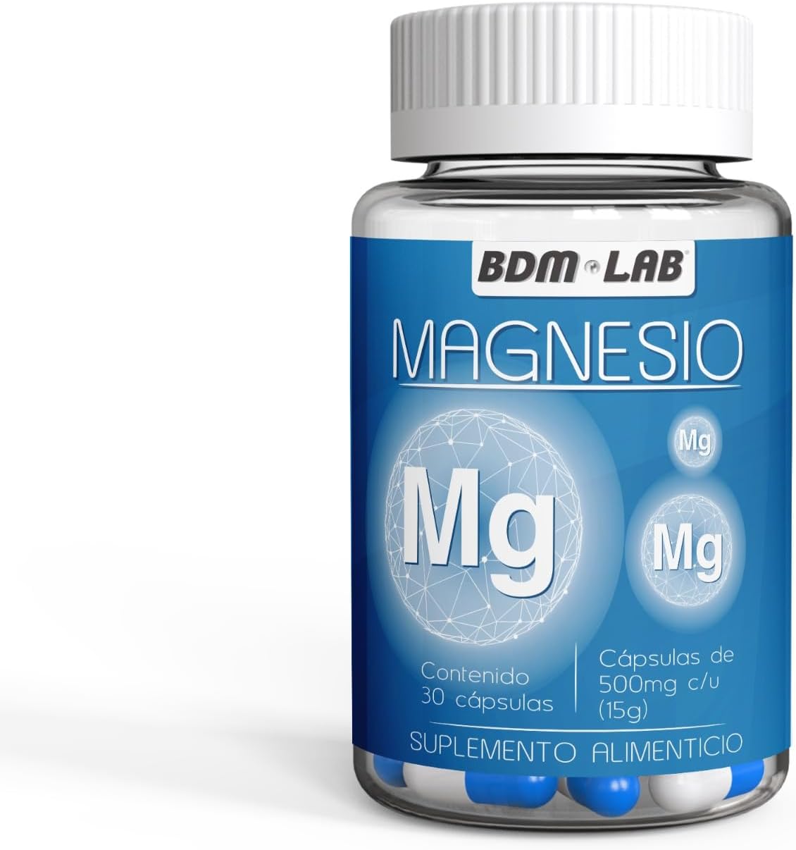 BDM LAB Magnesio 30 caps Suplemento alimenticio : Amazon.com.mx: Salud ...