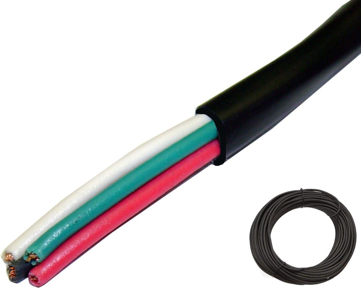 Amazon.com: 50' Length 4 Conductor Rotor Wire - Antenna Rotator Cable ...