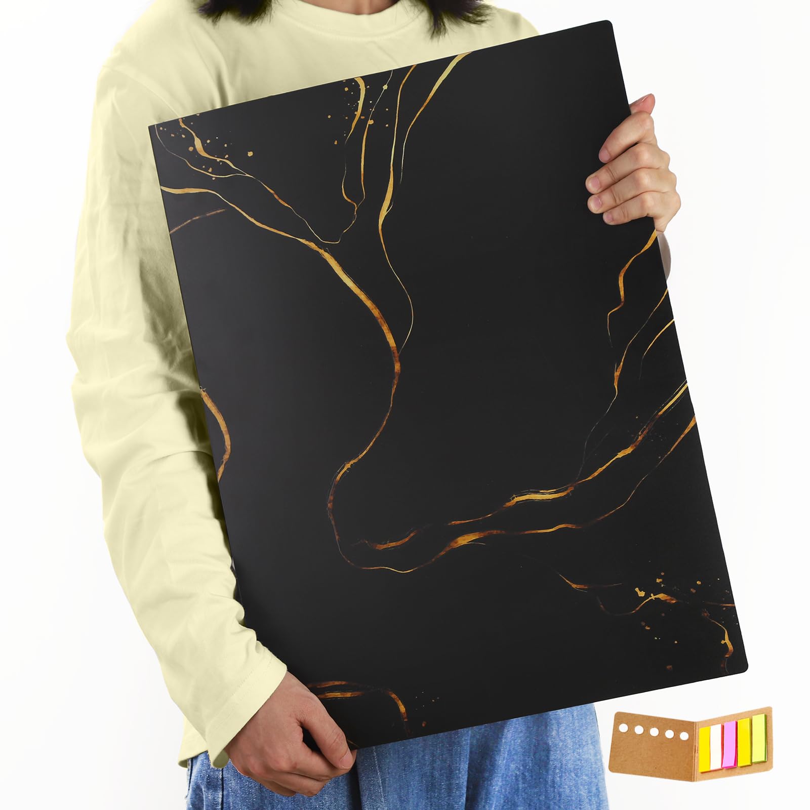 Amazon.com : Qunrwe A3 Art Portfolios Case 60 Pages,Marble Black ...