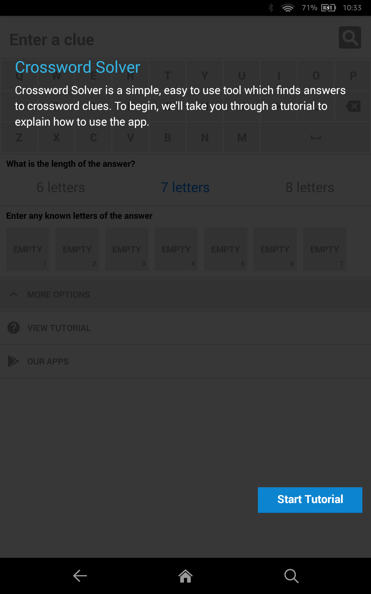 Crossword Solver - App on Amazon Appstore