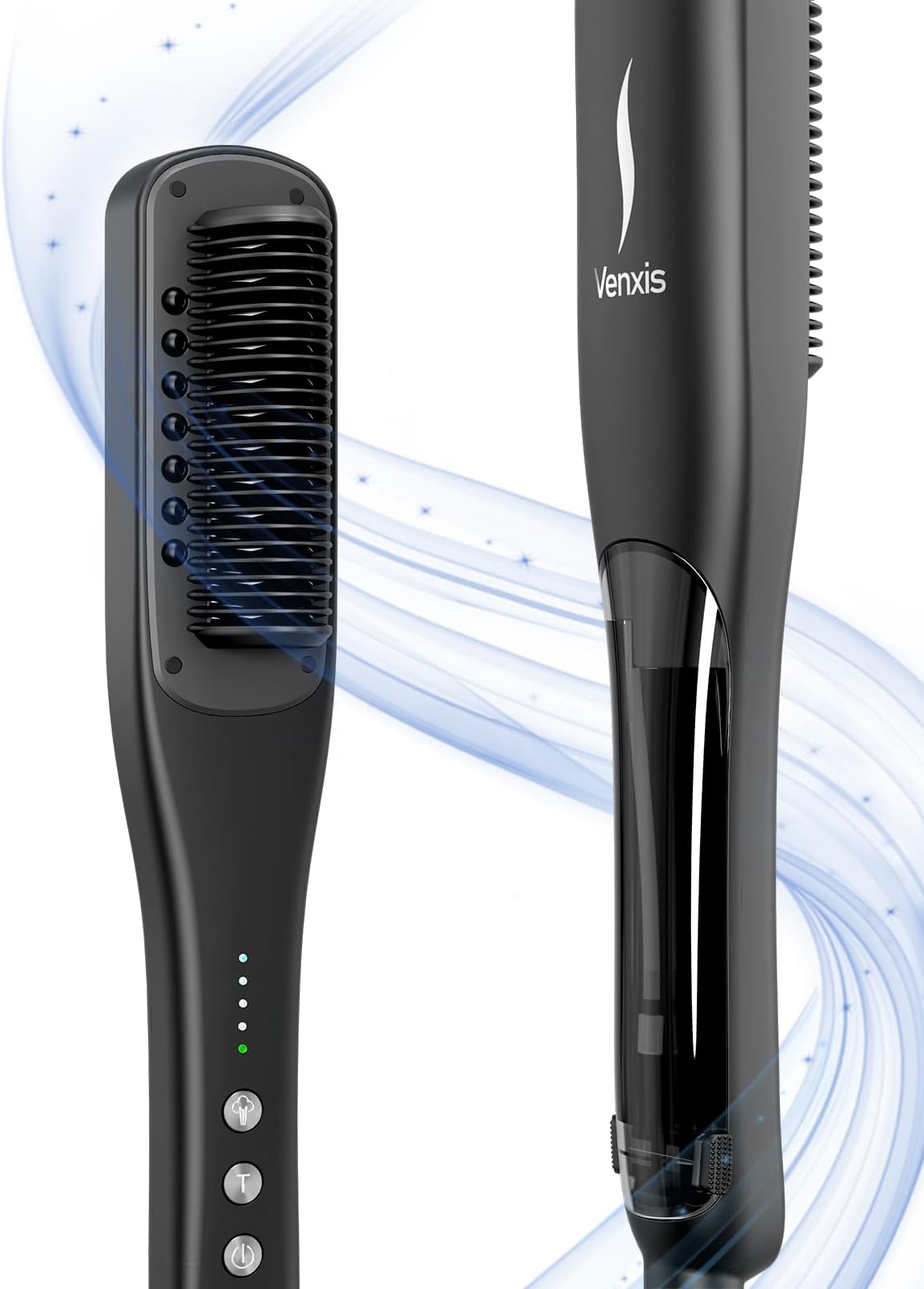 Amazon.com : Wavytalk Hair Straightener Brush, Ionic Hair Straightening ...