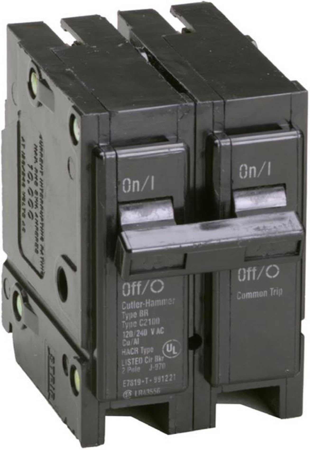 Eaton BR230 Breaker, 30A, 2P, 120/240V, Type BR, 10 kAIC, Color ...