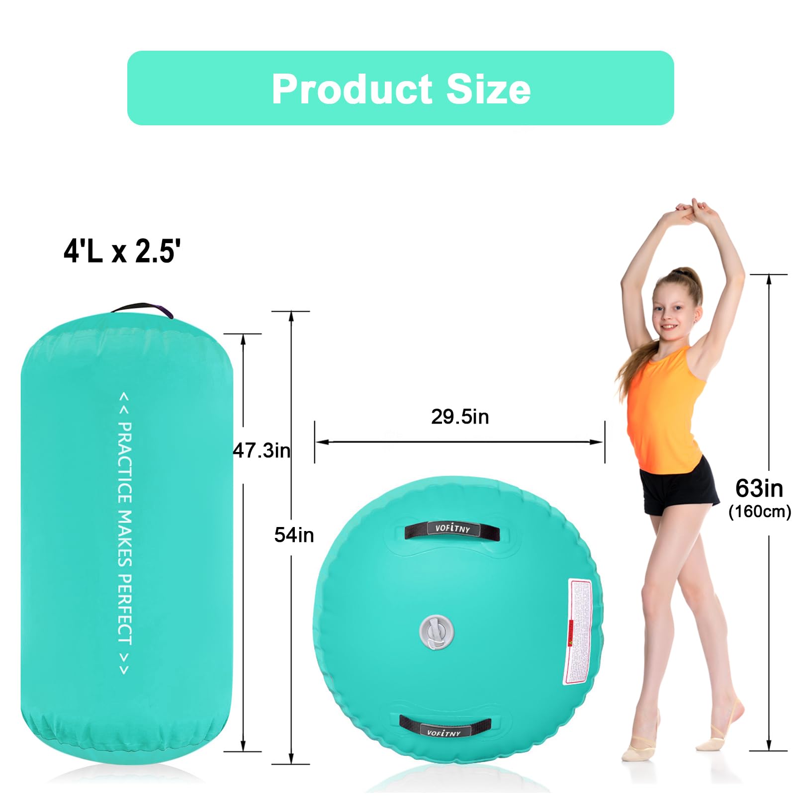 Snapklik.com : Inflatable Gymnastics Air Barrel 4L X 2.5D Tumbling ...