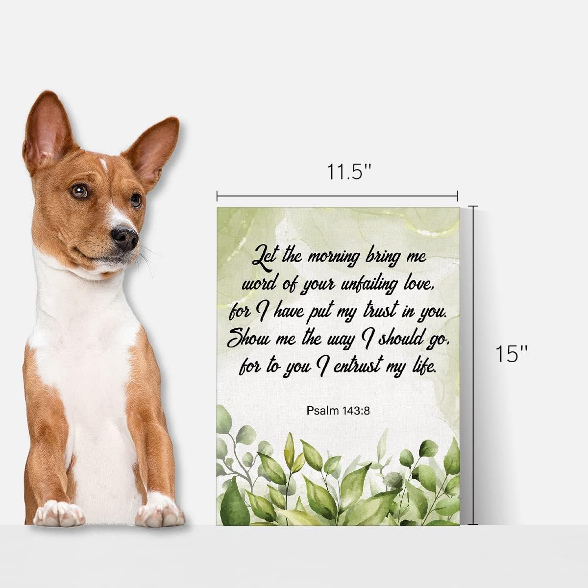 Let the Morning Bring Me Word Bible versículo en lienzo enmarcado para ...