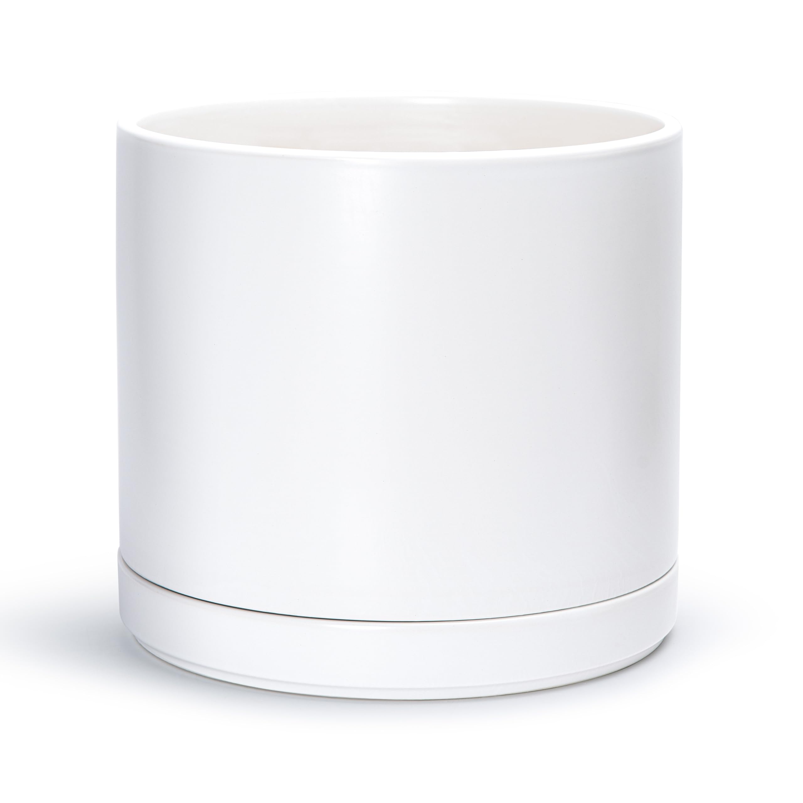 Amazon.com: D'vine Dev 14 Inch Ceramic Planter Pot with Drainage Hole ...