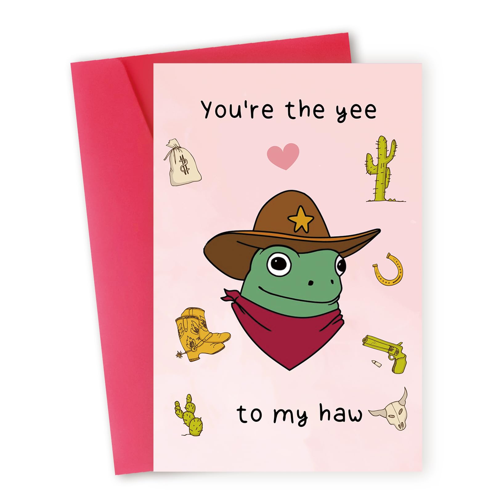 Amazon.com : Funny Frog Valentines Card Gift,Humorous Valentine's Day Card for Women Men,Unique ...