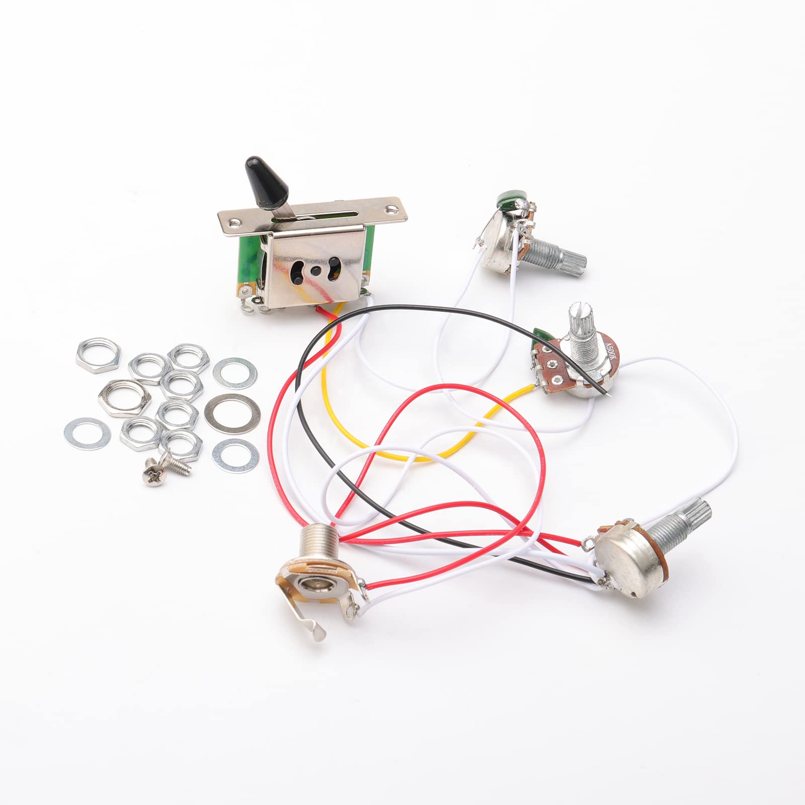 Snapklik.com : Electric Guitar Prewired Wiring Harness 5 Way Switch ...