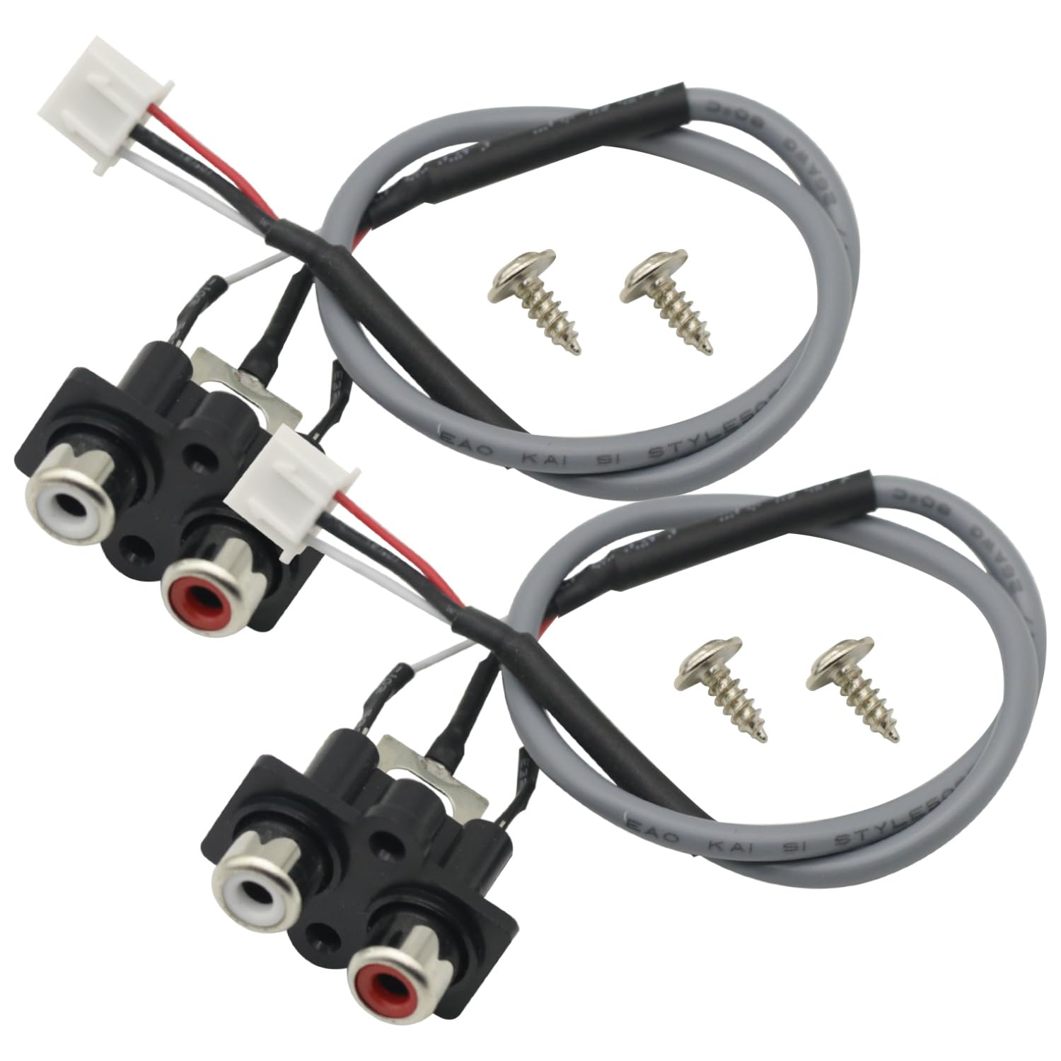 Snapklik.com : 2PCS Audio Signal Cable 2 RCA To XH2.54MM-3PIN Audio ...