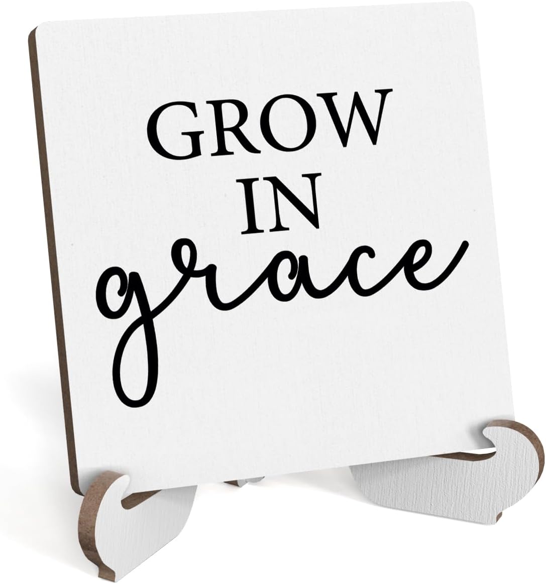 Amazon.com: Bible Verse Table Desk Decor Inspirational Rustic Christian ...