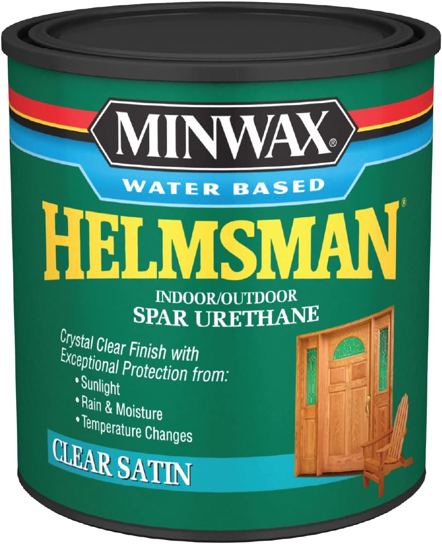 Minwax Water Based Helmsman Spar Urethane, Quart, Satin - Household ...