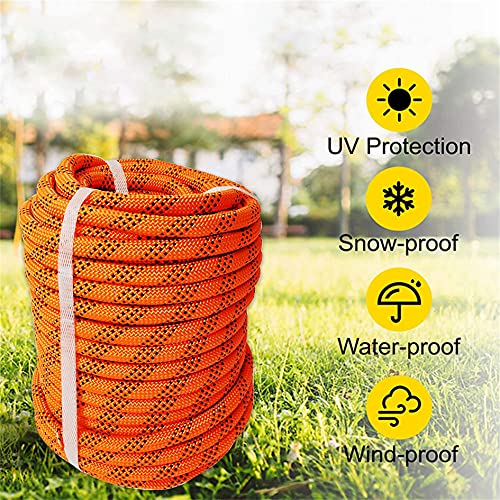 Snapklik.com : Elfinrm 1/2 In Double Braid Polyester Rope 100 FT Nylon ...