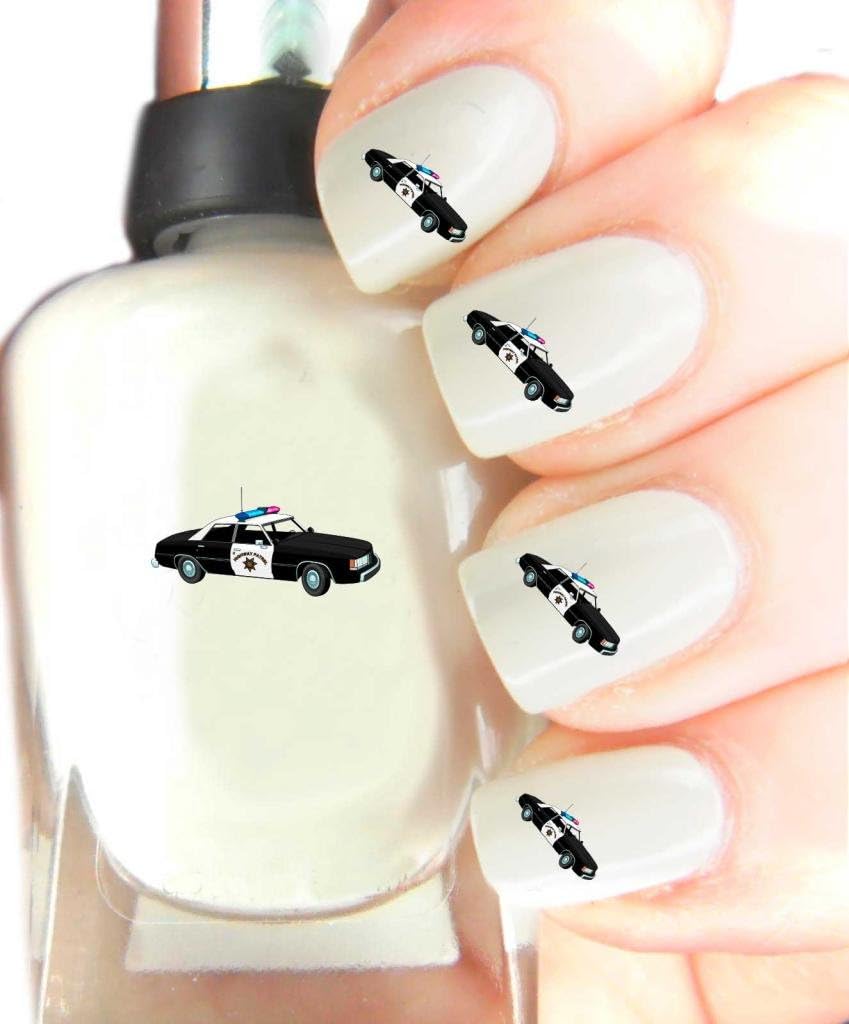 Amazon.com: Easy to use, Nail Art For Every Occasion! Cop Car