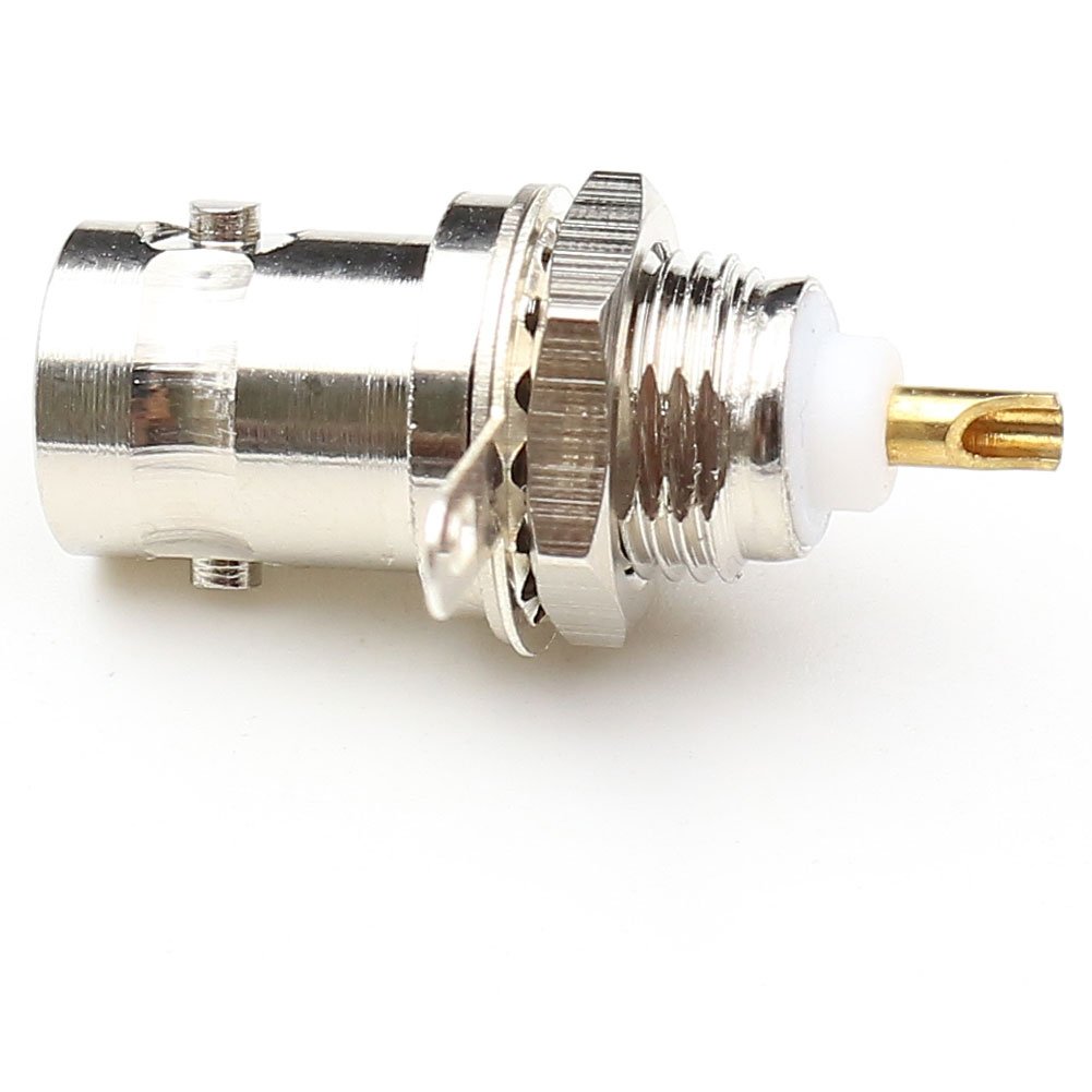 5Pcs/lot BNC Female Socket Solder Connector Chassis Panel Mount Coaxial ...