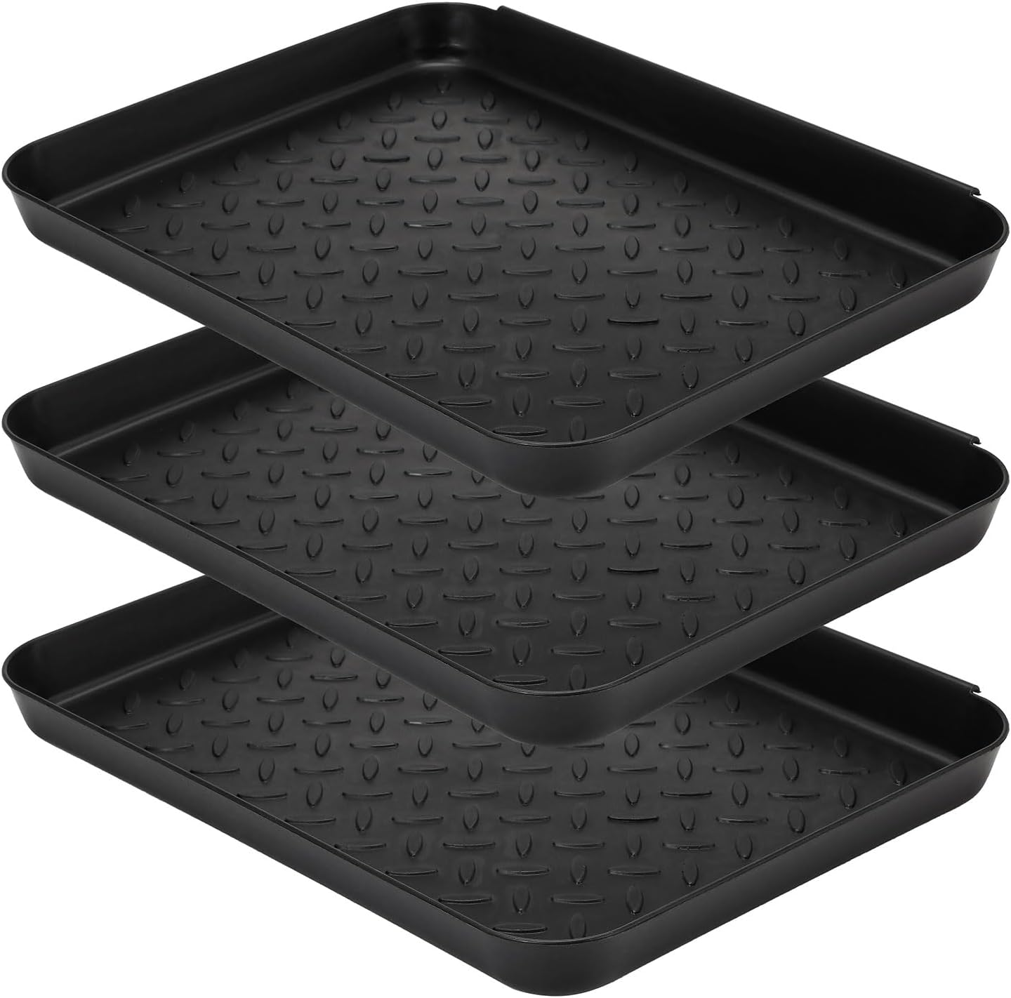 LIVHOME Set of 3 Shoe Drip Trays - Multi-Purpose Boot Tray for Rain ...