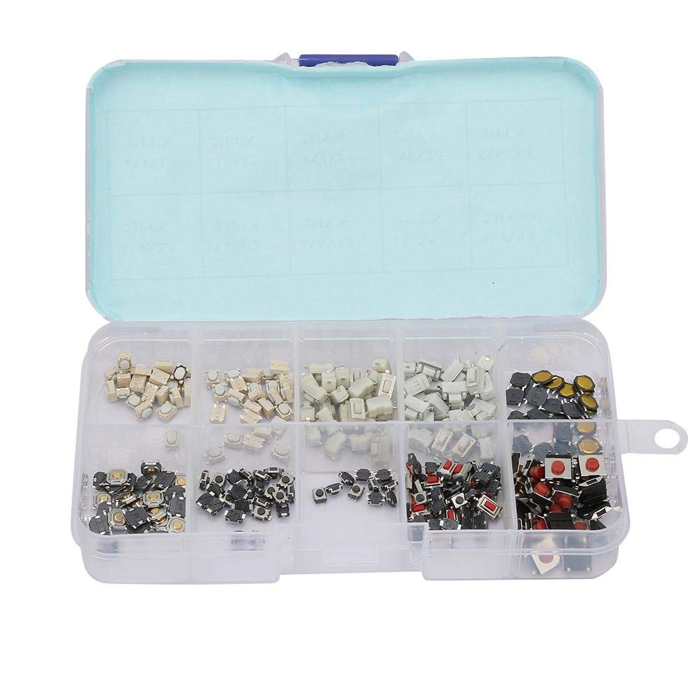 Buy 250 pcs Mixed 10 Value Remote Control Tactile Push Button Switch ...