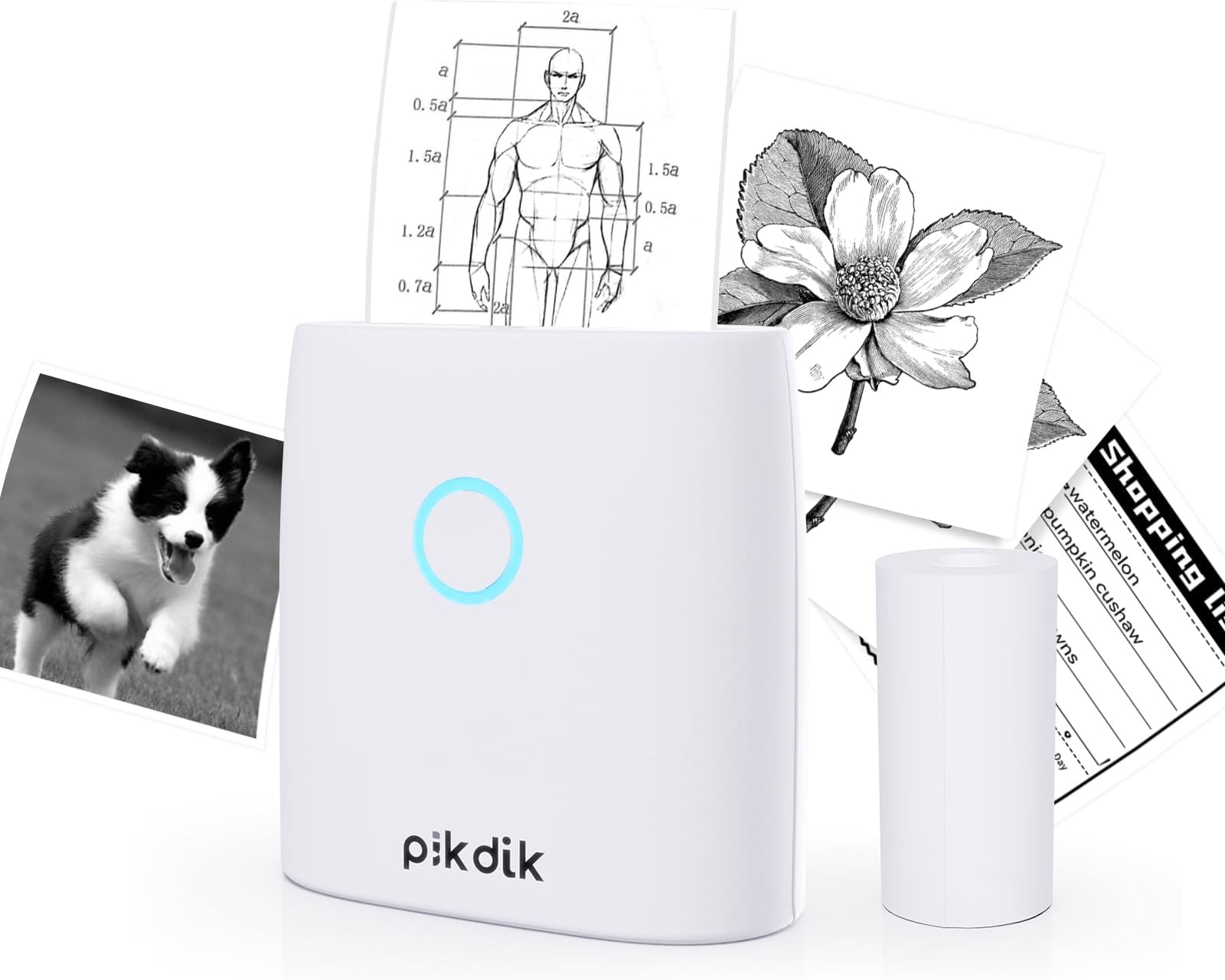 Amazon.com: PikDik Mini Pocket Thermal Printer - PD-Q2 Portable ...