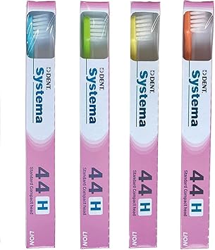 Amazon | DENT.EX システマ 歯ブラシ4本 アソート 44H(コンパクト かため) | LION | 大人用歯ブラシ 通販