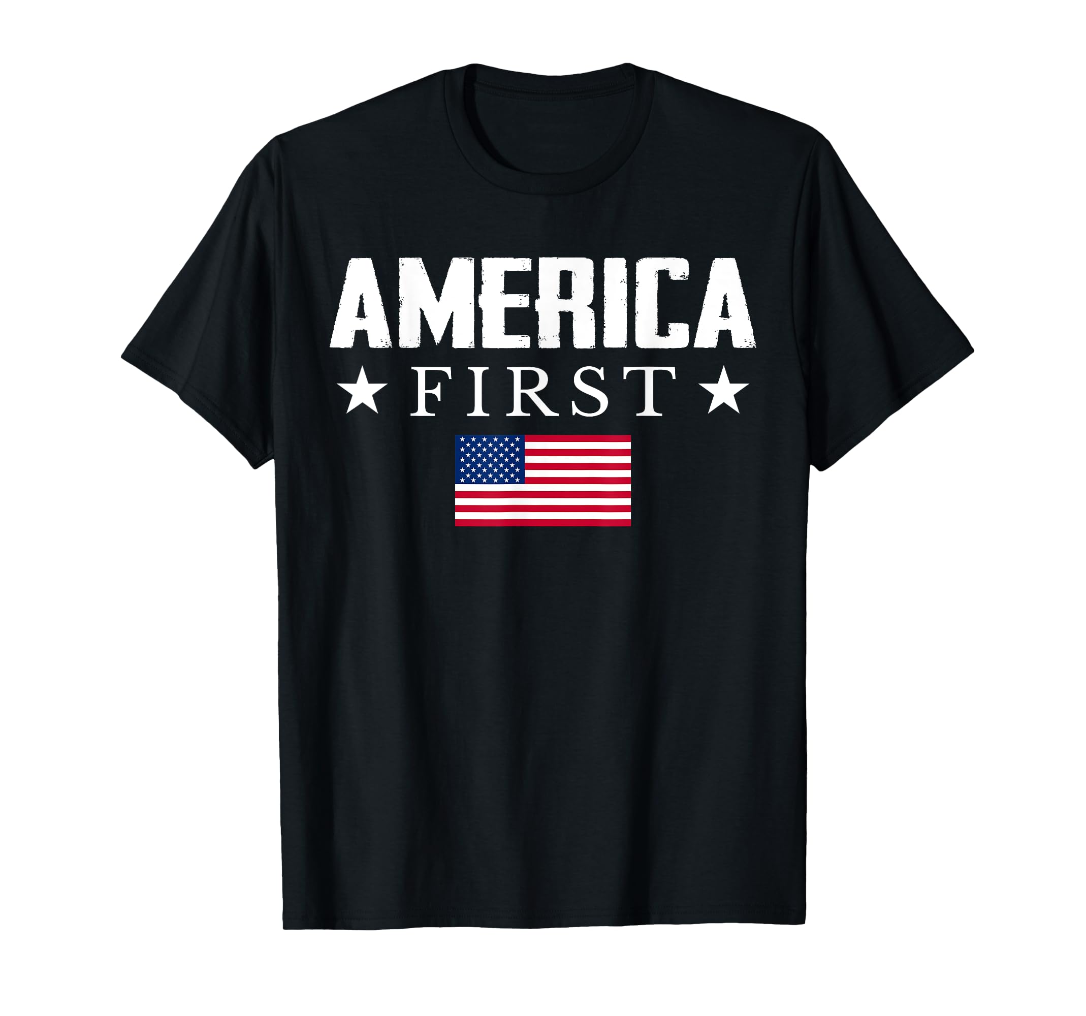 Amazon.com: America First USA Flag T-Shirt : Clothing, Shoes & Jewelry