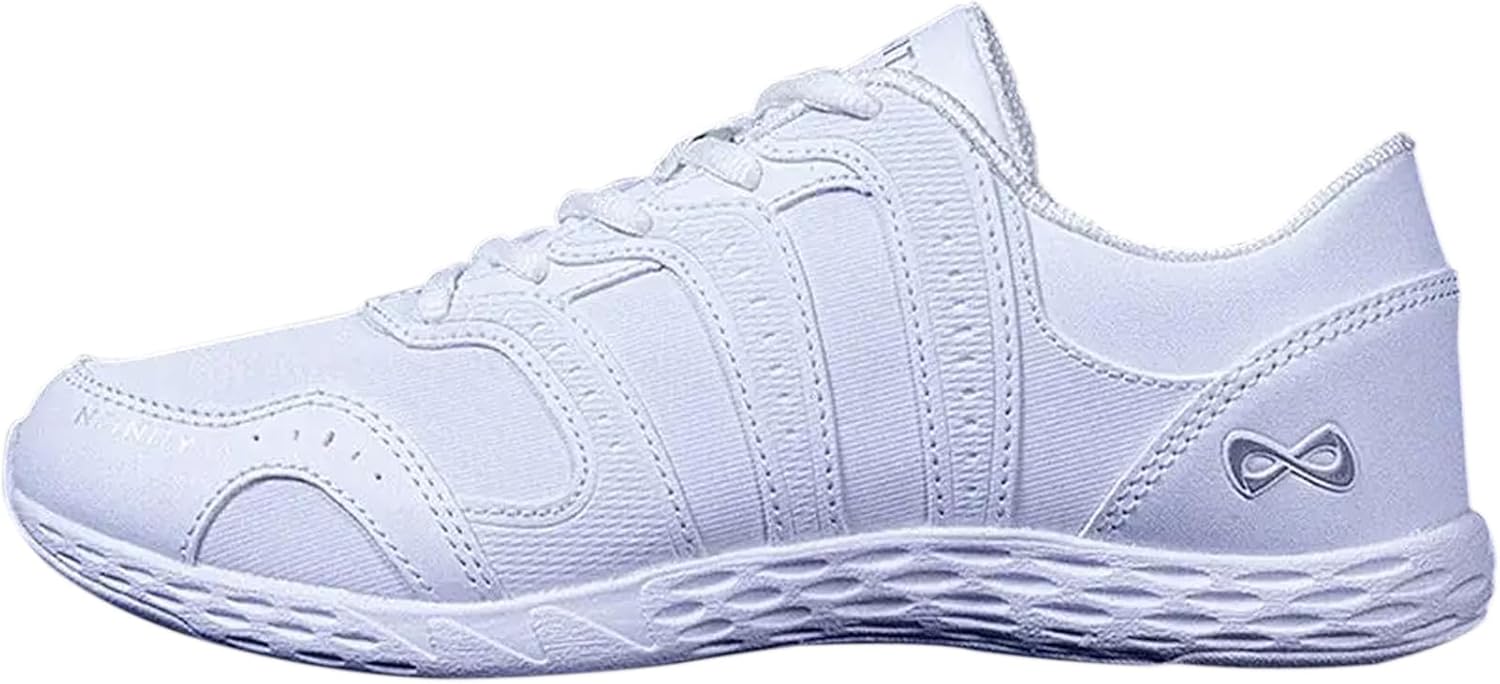 Amazon.com | Nfinity Cheer Shoes - Rival 2 White Sneakers for Women ...