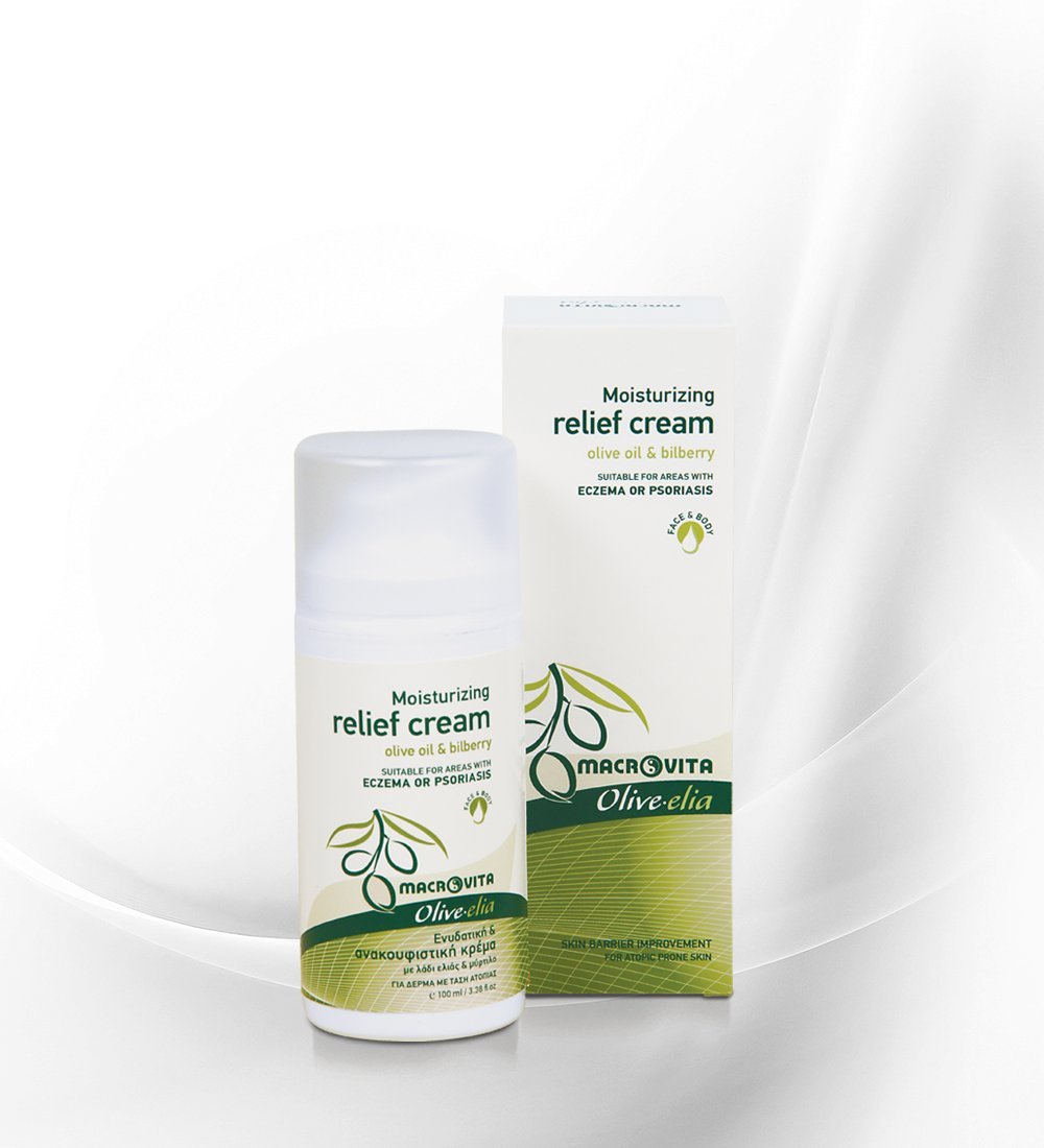 Amazon.com: OLIVELIA MOISTURIZING RELIEF CREAM OLIVE OIL & BILBERRY 100 ...