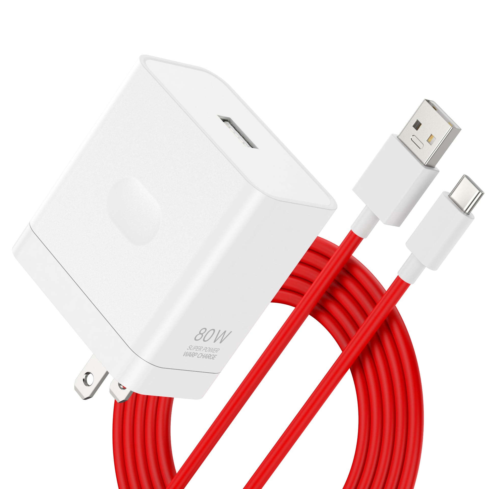 Amazon.com: 80W for Oneplus 13 12 12R 11 10 Pro Charger SuperVooc Warp ...