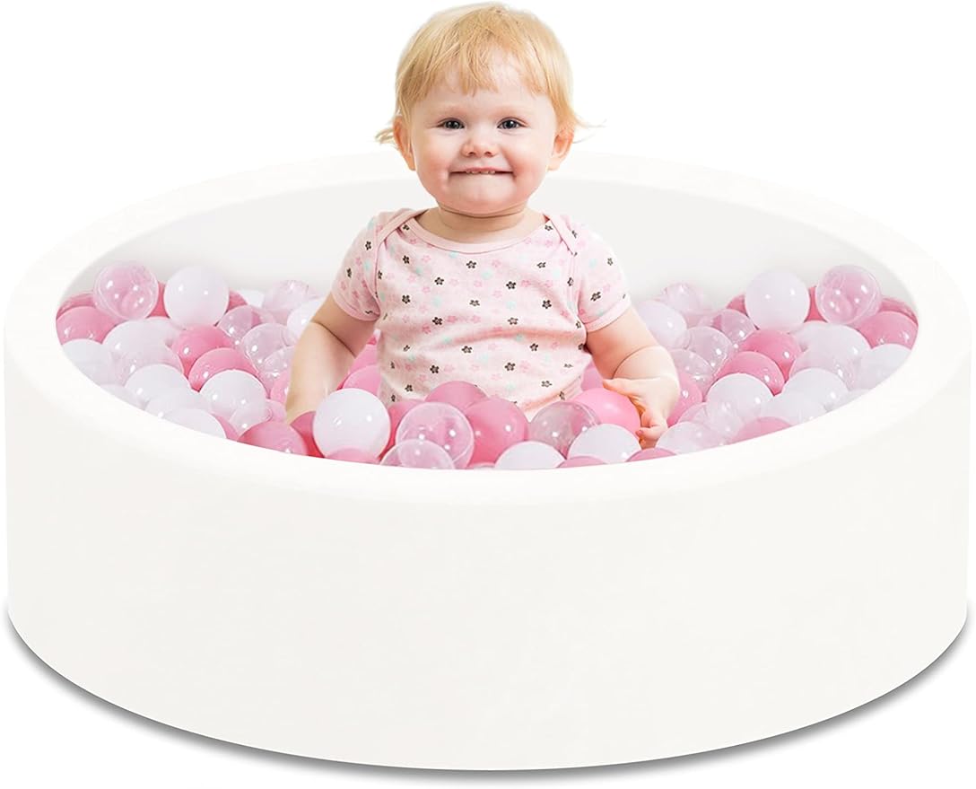 Amazon.com: IAGBIBUI Ball Pit for Toddlers, Baby Foam Soft Round Ball ...