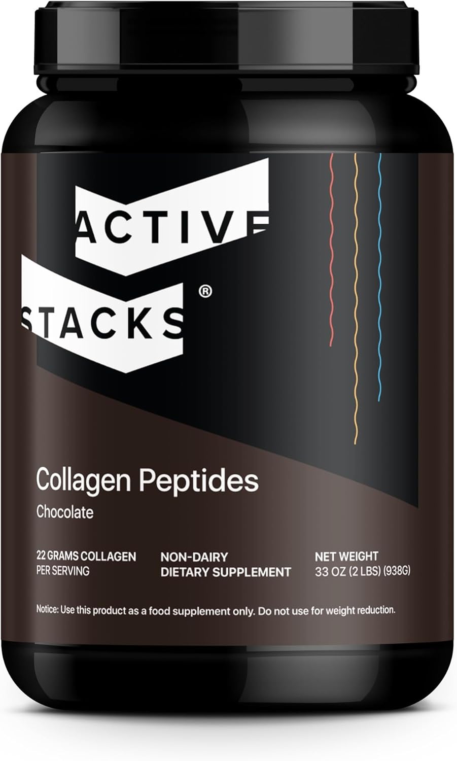 Amazon.com: Active Stacks Collagen Peptides Protein Powder, Chocolate ...