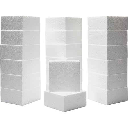 Juvale Craft Foam Square Blocks for Sculpture, Modeling, DIY Arts and ...