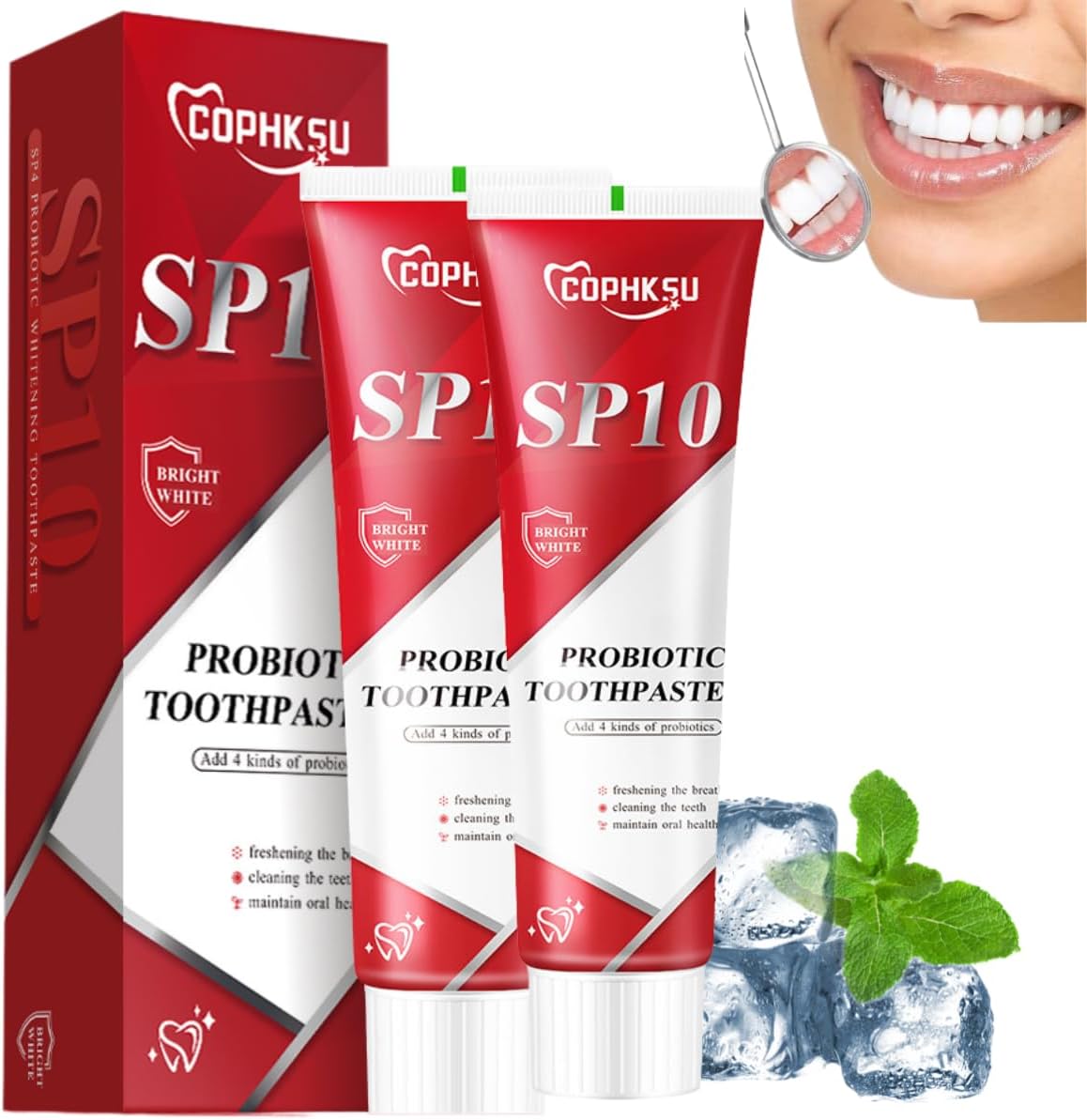 Amazon.com: SP10 Probiotic Toothpaste - Ultra Whitening & Stain Removal ...