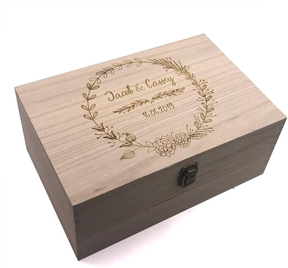Raised Words Personalised Large Wedding Memory Engraved Gifts Any Name ...