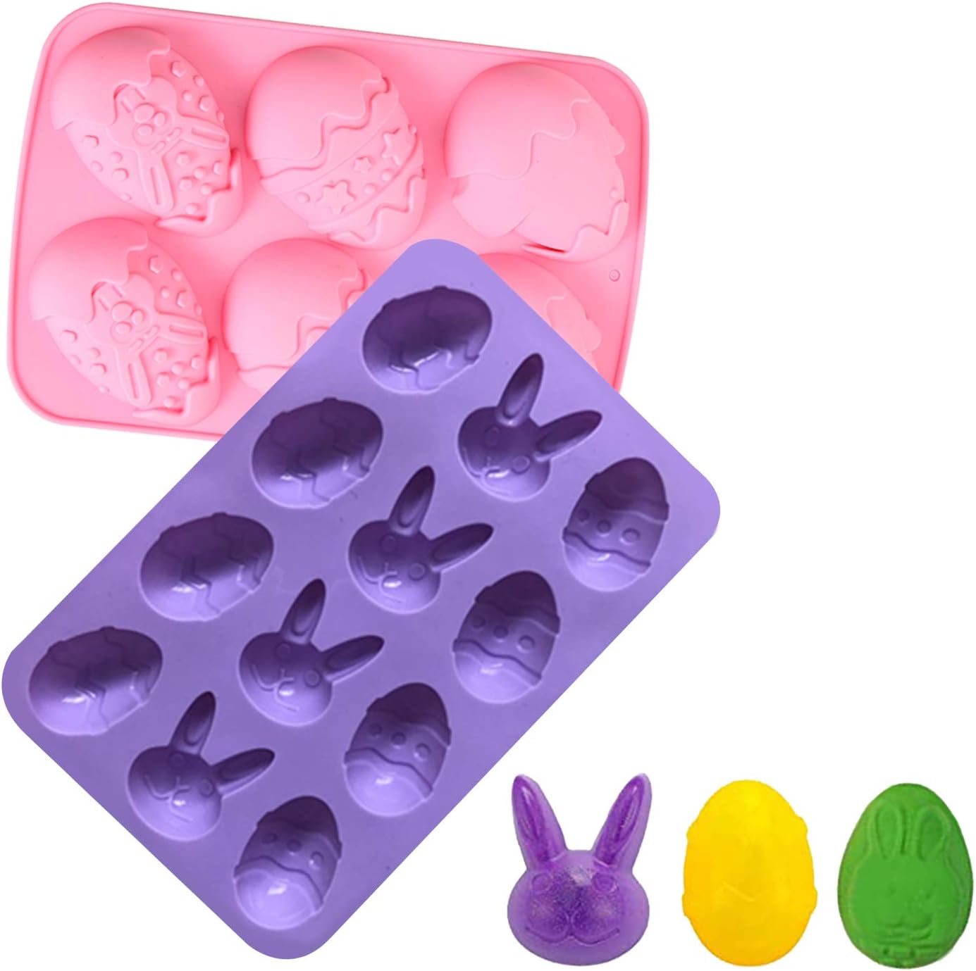 Amazon.com: Easter Egg Shaped Silicone Cake Mold, Trays Cooking ...
