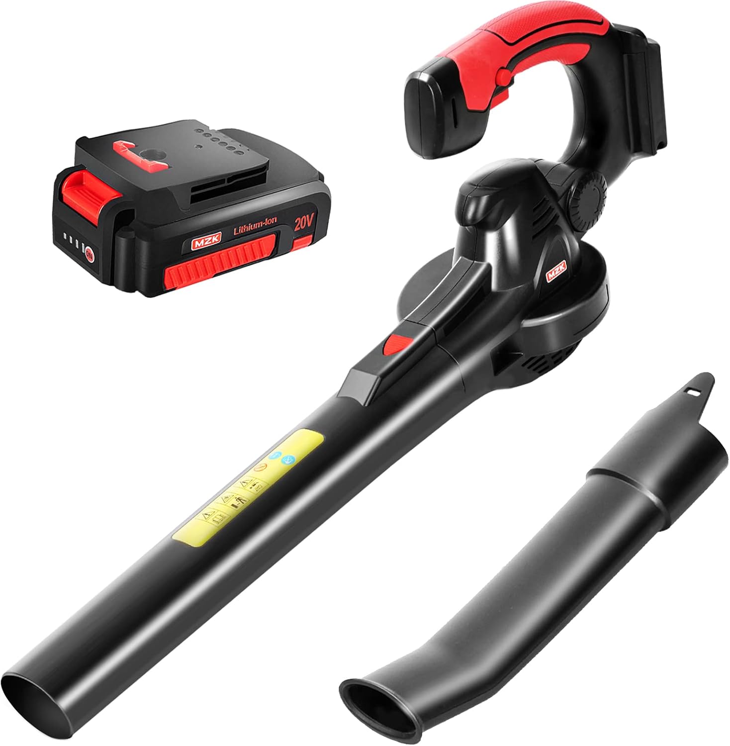 Amazon.com: MZK Cordless Leaf Blower,20V Mini Battery Powered Leaf ...